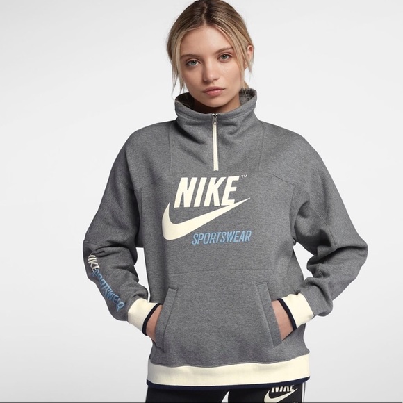 Nike | Sweaters | Nwt Nike Sportswear Archive Half Zip Sweater | Poshmark